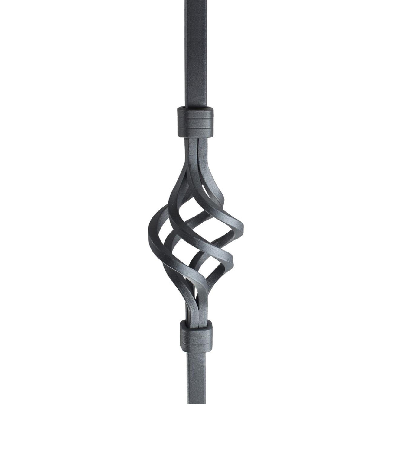 Twist Basket Black Iron Powder Coated Balusters – Iron Style Sydney